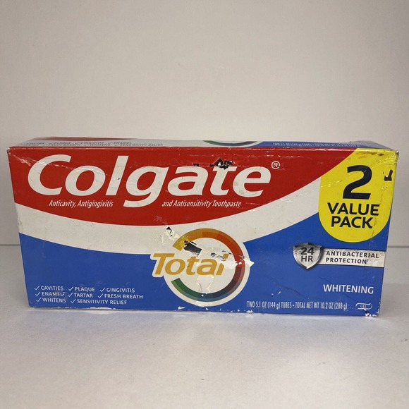 colgate | Bath & Body | Colgate Total Whitening Toothpaste Gel Mint 5oz 2ct | Poshmark